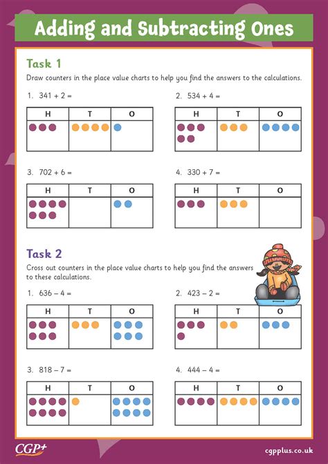 adding and subtracting ones problems stretch year 3 cgp plus