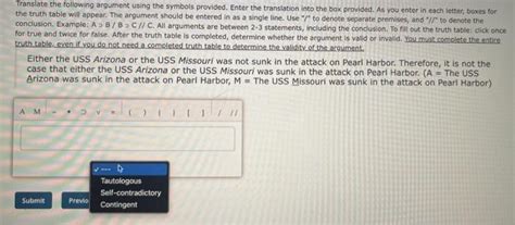 Solved Translate The Following Argument Using The Symbols Chegg