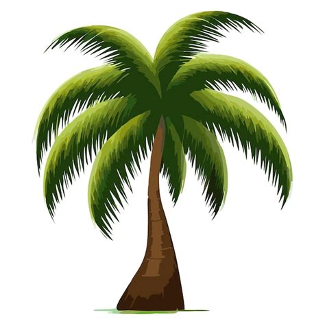 Coconut Tree Vector Premium AI Generated Vector