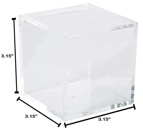 Clear Acrylic Boxes 315x315x315 8 Pack Salebestcandyshop