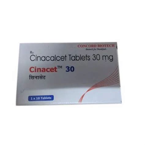 Cinacet 30mg Cinacalcet Tablets 1x10 Tablets At ₹ 450 Strip In Hyderabad