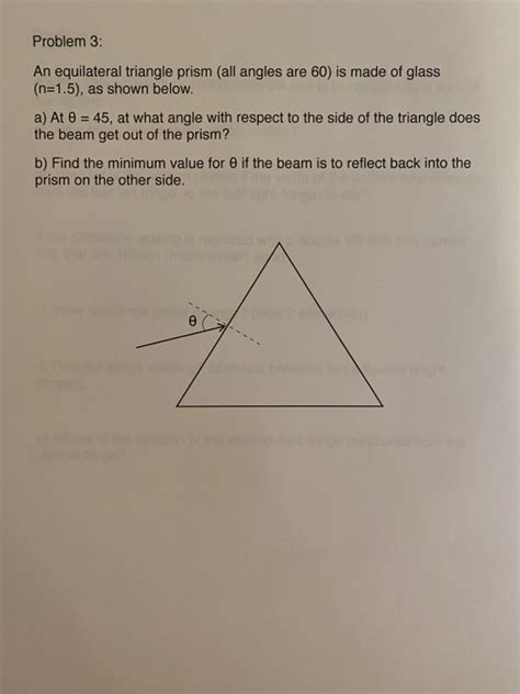 Solved Problem 3 An Equilateral Triangle Prism All Angles