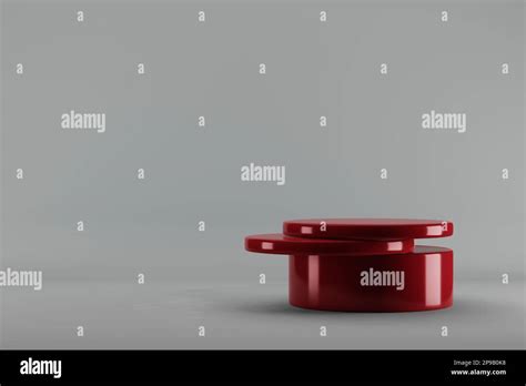 Minimalistic Scene With Geometric Cylinders On A Solid Background Several Cylinders In Trendy