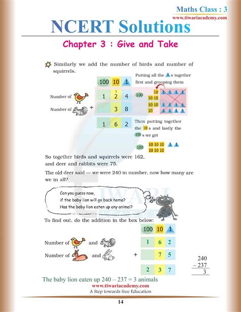 Ncert Solutions For Class 3 Maths Chapter 3 In Hindi English Medium