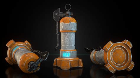 Sci Fi Grenade 3d Model 5 Fbx Obj Max Free3d