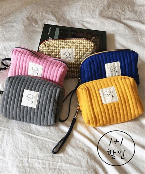 마감세일 퀼팅 스트랩 파우치 화장품파우치 파우치백 면파우치 이너백 손목가방 여행파우치 최저가 당일출고 에이블리