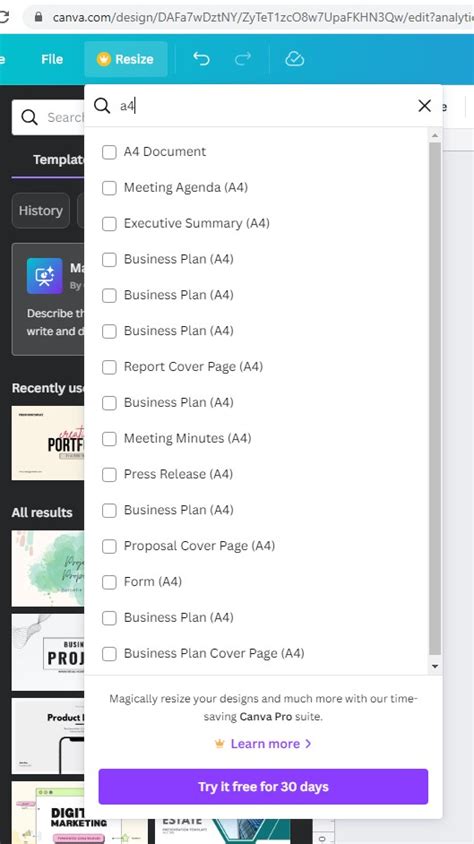 How Do I Change My Canva To A4 Web Design Tutorials And Guides