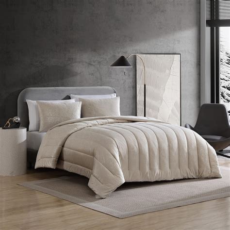 Kenneth Cole Banks Velvet Metallic Reversible Comforter Set On Sale