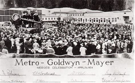 Louis B Mayer Accepts The Keys To The Kingdom To The Newly Merged Mgm
