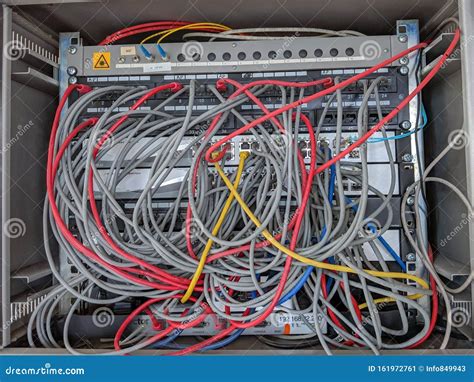 Messy Network Cables Stock Image Image Of Ethernet 161972761