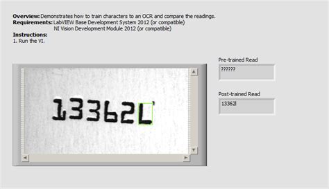 programmatically train imaq ocr characters using labview ni community
