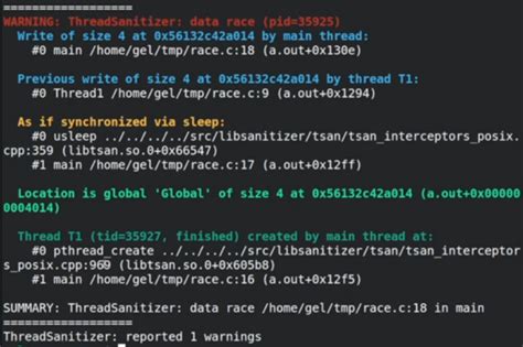 using threadsanitizer to debug data races