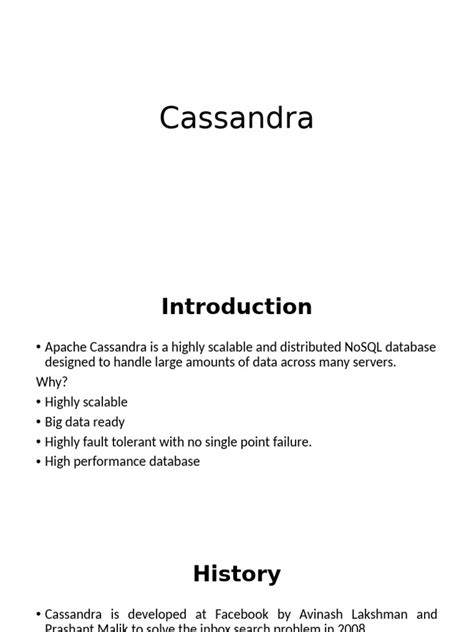 Cassandra Pdf Replication Computing Computer Engineering