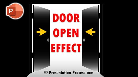 how to create opening door effect in powerpoint easy for beginners