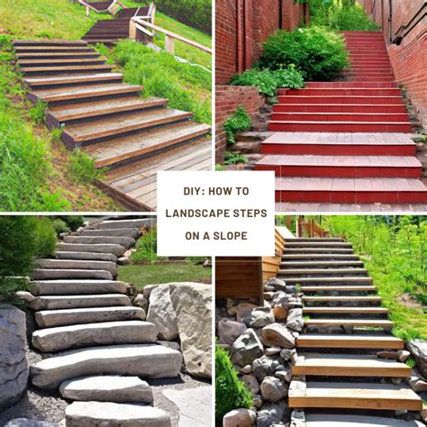 Diy How To Landscape Steps On A Slope Landscape Steps Sloped