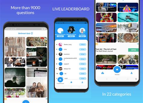 Besmart Quiz Flutter Trivia Quiz Full Application Codemarket