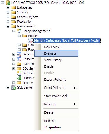 Identify SQL Server Databases Not In Full Recovery Model