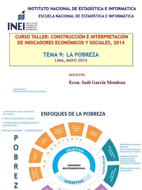 Indicadores De Pobreza En Perú 2014 Pdf Pobreza Pobreza E Indigencia