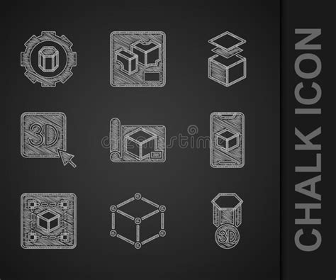 Set Graphing Paper For Engineering Isometric Cube 3d Printer