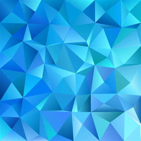 Blue Geometric Abstract Chaotic Triangle Pattern Background Mosaic Vector Graphic Design Eps