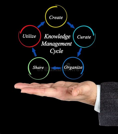 Knowledge Management Cycle Stock Image Image Of Organize 252225911