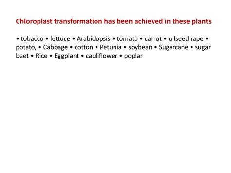 Chloroplast Transformationpptx