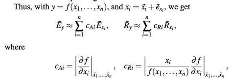 Numerical Methods Error Propagation With Variables System Of Linear Equations