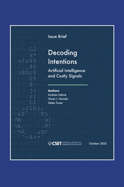Decoding Intentions Artificial Intelligence And Costly Signals The