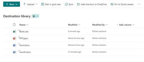 Copy And Move A Document Library In Sharepoint Using Flows Rishan