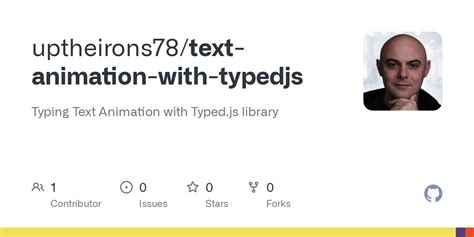 Github Uptheirons78text Animation With Typedjs Typing Text