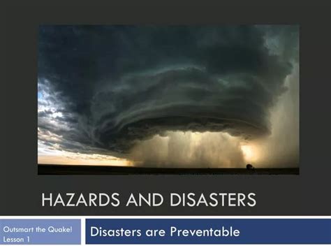 PPT Hazards And Disasters PowerPoint Presentation Free Download ID 2731455