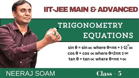 Trigonometric Equations Full Chapter Class JEE MAIN IIT ADVANCED CLASS CBSE