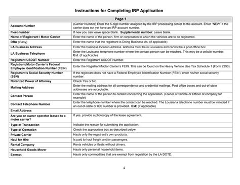 Louisiana La Irp Application Fill Out Sign Online And Download PDF Templateroller