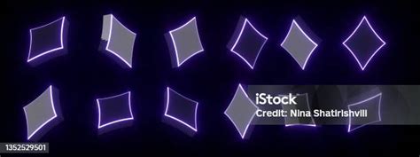 현대 블랙과 네온 퍼플 카드 다이아몬드 기호팩 3d 일러스트레이션 포커에 대한 스톡 사진 및 기타 이미지 포커 디지털 생성 이미지 3차원 형태 Istock