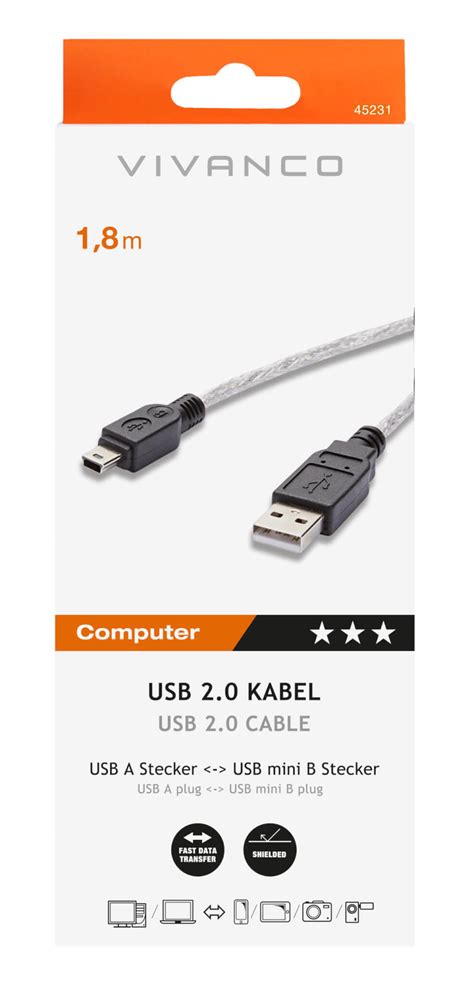 Vivanco USB Connection Cable M New Tech Ireland