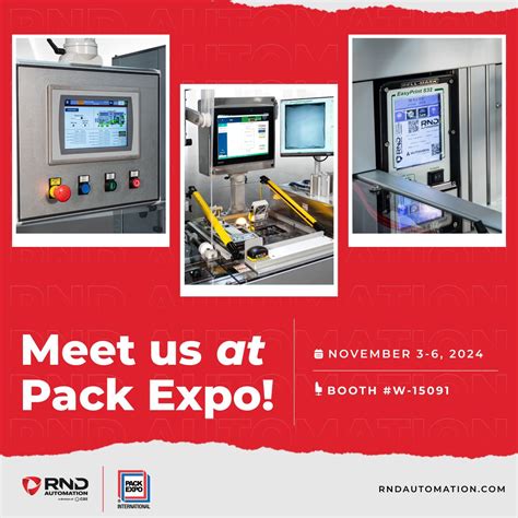 Rnd Automation On Linkedin W Packagingautomation Tradeshow Packexpo2024 Rndautomation…