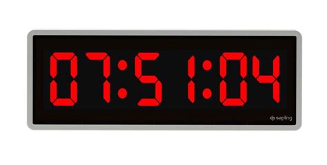 Digital Ip Clocks Ip Digital Poe Clocks Digital Clocks By Sapling Clocks