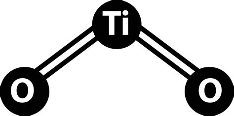 Titanium Dioxide Molecule Tio2 Titanium Dioxide Molecule Sign Titania Molecule Tio2 Consisting