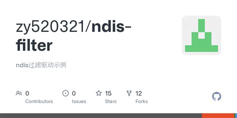 github zy520321 ndis filter ndis过滤驱动示例