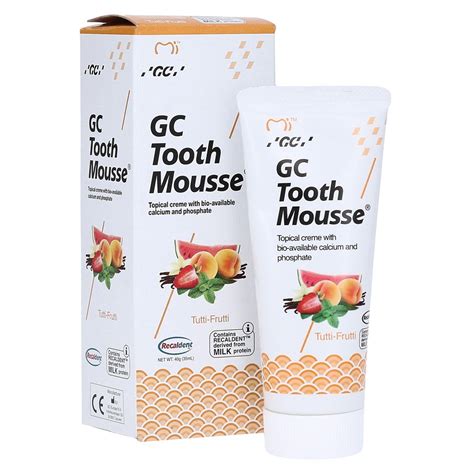 GC Tooth Mousse (мультифрукт) Тус Мусс - паста для реминерализации и ...