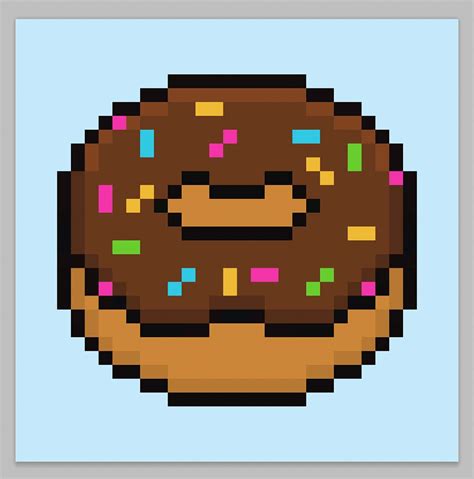 How To Make A Pixel Art Donut Mega Voxels NBKomputer