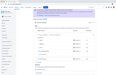 Use Priority To Group Sla Goals Jira Service Management Cloud