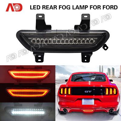 For 2015 2017 Ford Mustang Led Rear Fog Lamp 4th Tail Brake Backup