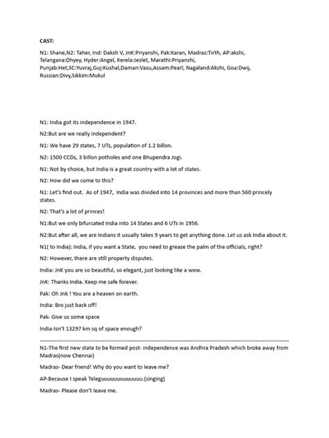 Assembly Skit 1 Pdf