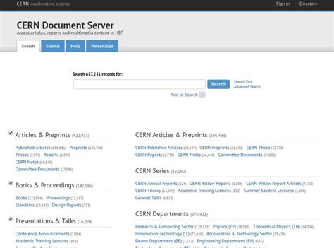 Cern Document Server Library Catalogue Activity For 9th 10th Grade Lesson Planet