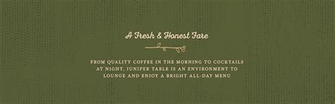 Juniper Table Behance