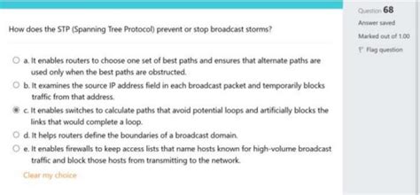Solved How Does The STP Spanning Tree Protocol Prevent Or Chegg Com