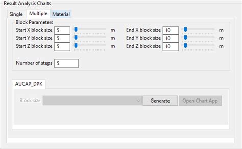 Vulcan Block Grade Estimation Support Analysis Support Analysis Tab
