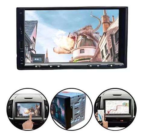 Dvd Multimídia Mp8 7 Polegadas 2 Din Bluetooth Espelhamento Parcelamento Sem Juros