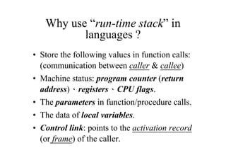 Runtimestack PPT